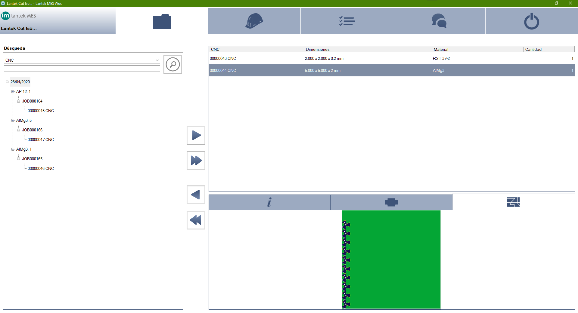 Software para control del taller - Lantek MES Wos